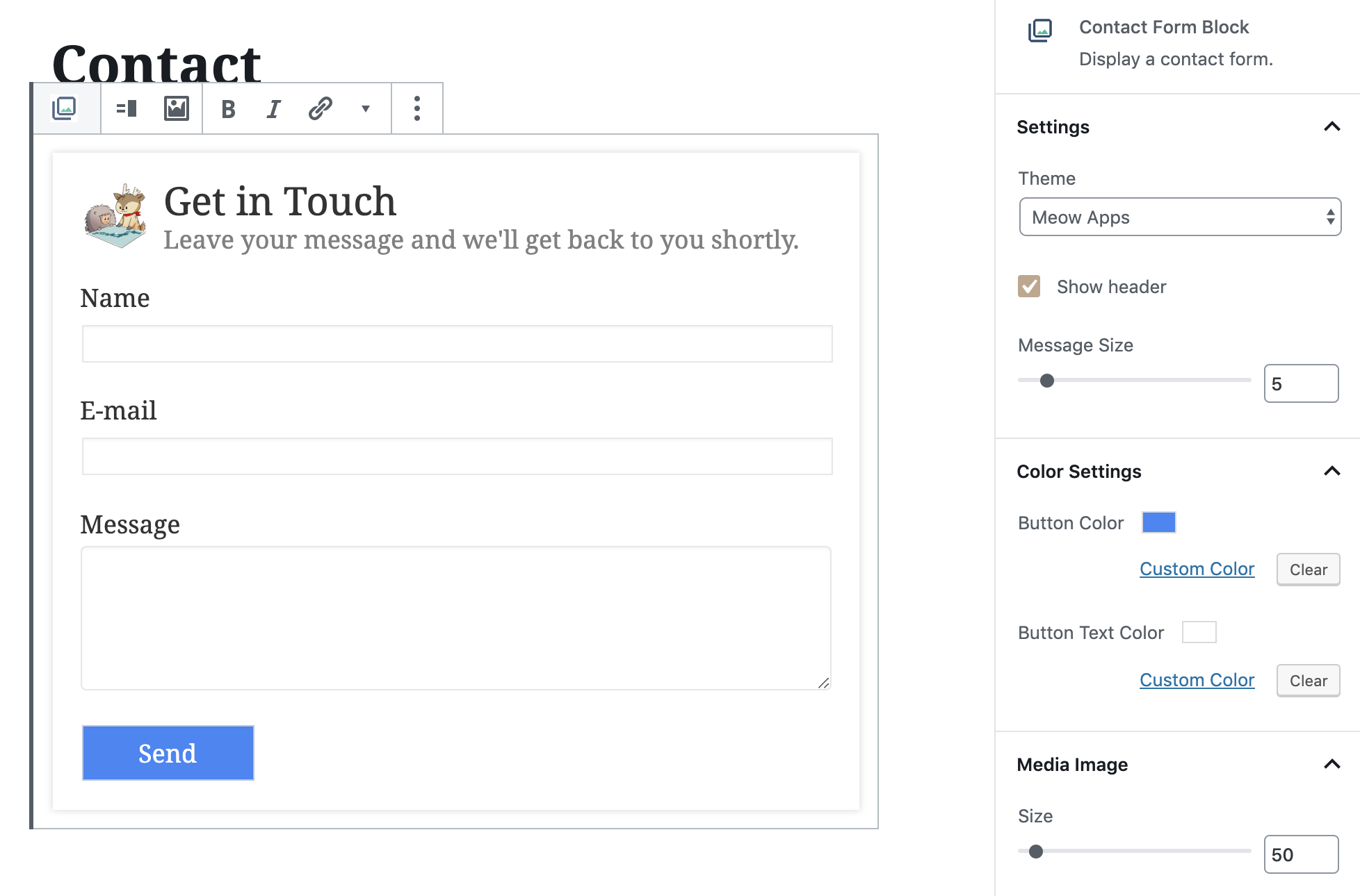 Contact Form Block: Simple & Powerful Contact Form for WP